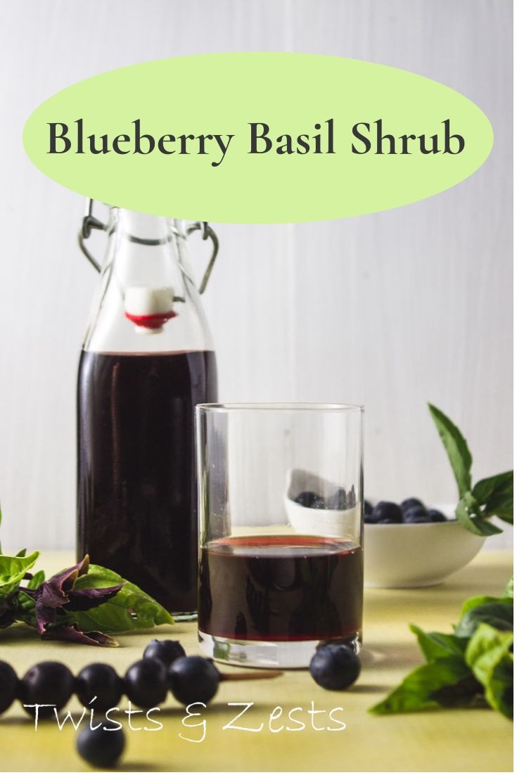 Blueberry Basil Shrub