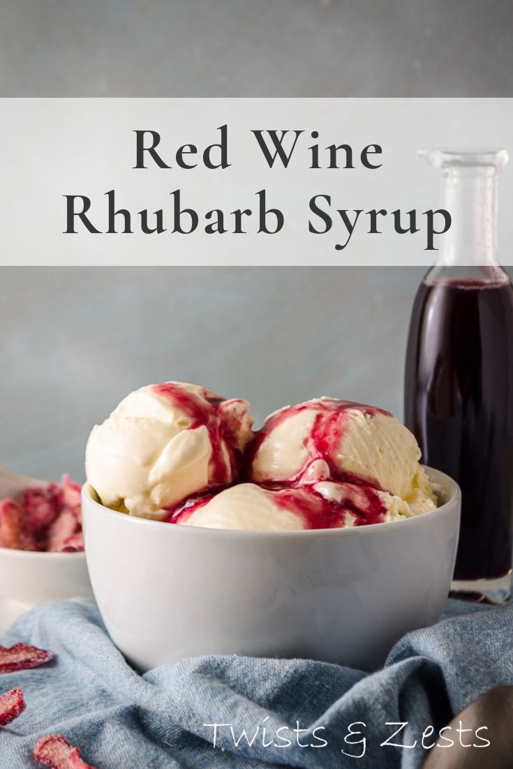 Red Wine Rhubarb Syrup
