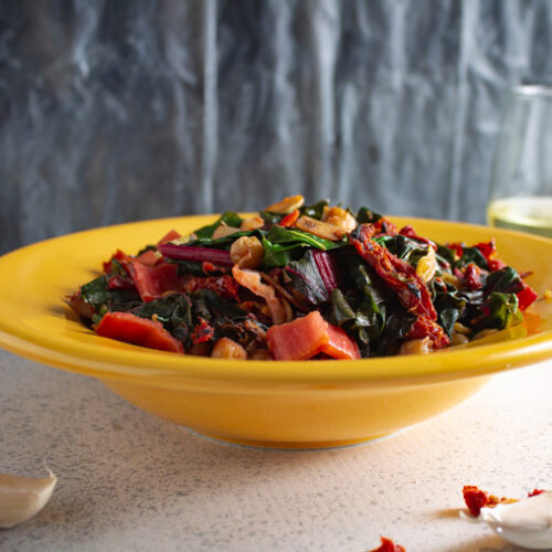 Sauteed Chard and Chickpeas + Golden Gate Organics Review